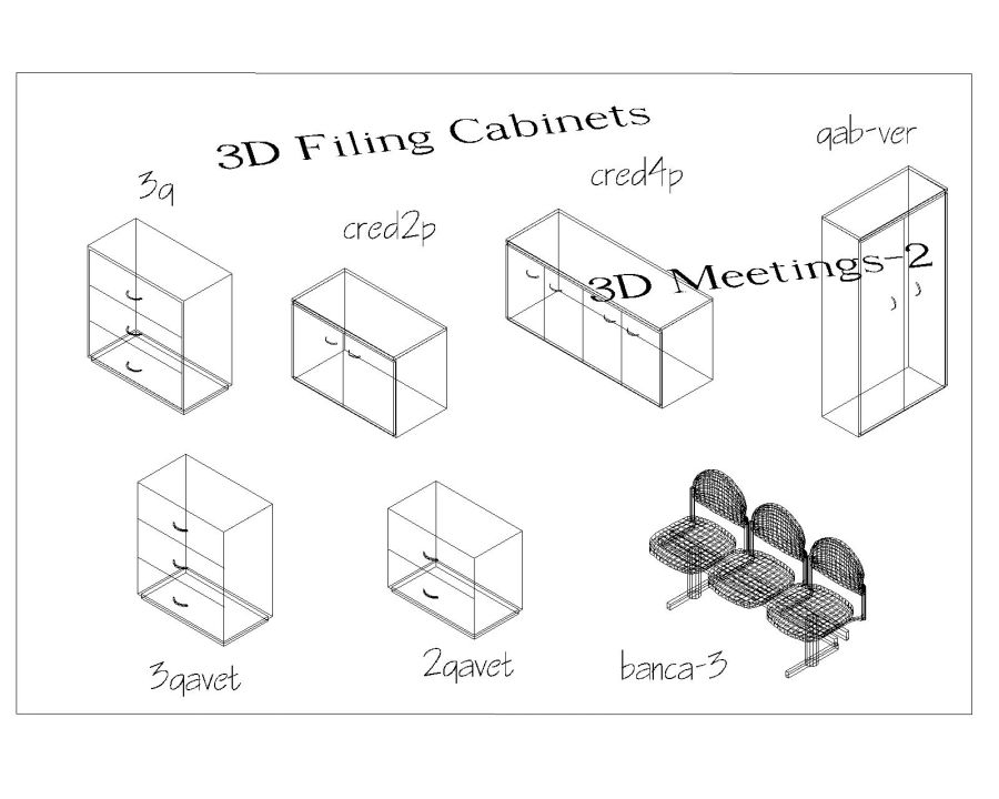 Free AutoCAD for 3D Models of Filing Cabinets | Thousands of free CAD ...